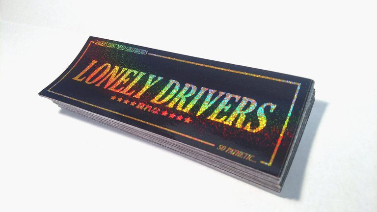 LONELY DRIVERS BLACK/GOLD SPARKLE STICKER – Lonely Drivers